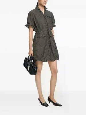 JNBY Geometric-print Short-sleeve Mini Dress