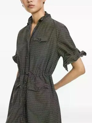 JNBY Geometric-print Short-sleeve Mini Dress