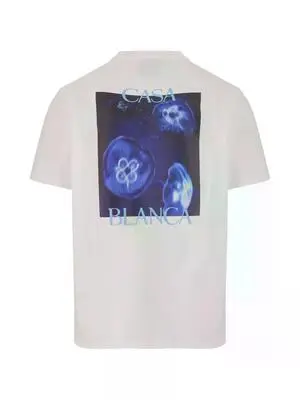 Casablanca Graphic-print Short-sleeve T-shirt - White