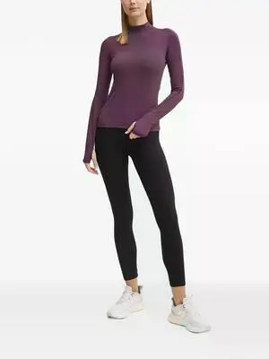 REEBOK Logo-detail Mock-neck Top