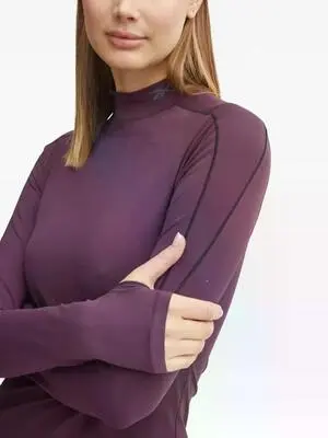 REEBOK Logo-detail Mock-neck Top