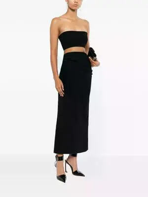 Maticevski Bonded Bandeau Blouse - Black