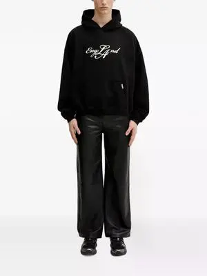 REPRESENT England Print-detail Hoodie - Black