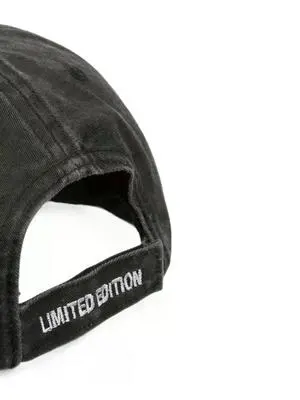 Vetements Flame Logo Baseball Cap - Black