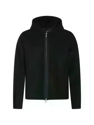 Herno Hooded Zip-up Jacket - Black