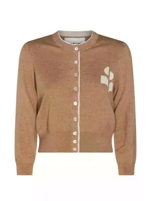 MARANT ETOILE Lona Logo-embroidered Cardigan - Brown