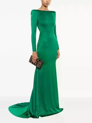 Alex Perry Long Sleeves Fishtail Gown