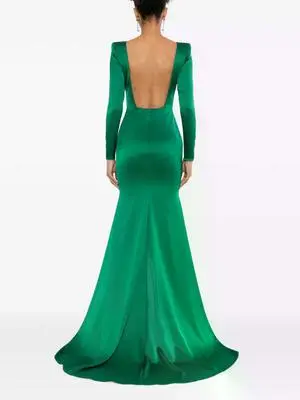Alex Perry Long Sleeves Fishtail Gown