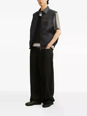 CROQUIS Logo-patch Zip-up Gilet