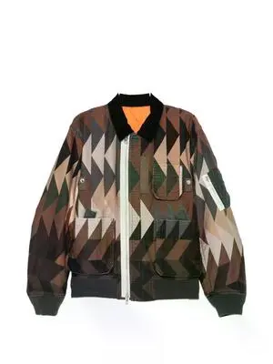 Sacai X A.p.c. Quilts Jacket - Brown