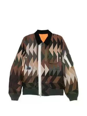 Sacai X A.p.c. Quilts Jacket - Brown