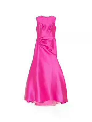 ISABEL SANCHIS Ruched Fishtail Gown - Pink