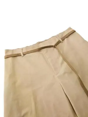 CROQUIS Belted Straight-leg Trousers