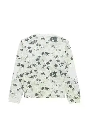 SP5DER Beluga Star-print Thermal Sweater - White