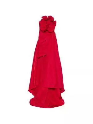 Pamella Roland Taffeta Gown - Red