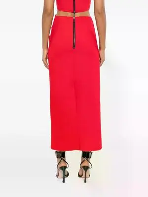 Maticevski Draped Midi Pencil Skirt