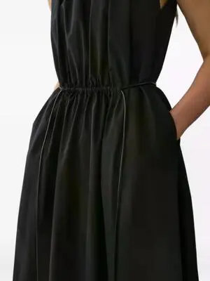 LESS Drawstring Sleeve Midi Dress
