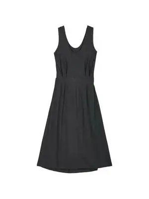 LESS Pleat-detail Midi Dress