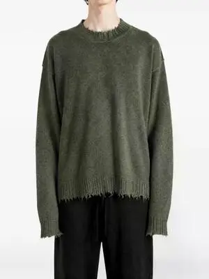 UMA WANG Distressed-effect Knitted Sweater