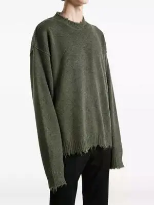 UMA WANG Distressed-effect Knitted Sweater