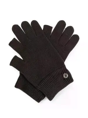 Rick Owens Touchscreen Gloves - Brown