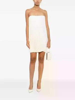 Alex Perry Strapless Draped Mini Dress