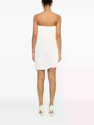 Alex Perry Strapless Draped Mini Dress