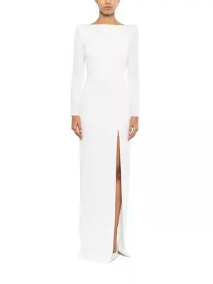 Alex Perry Boatneck Long Sleeves Gown