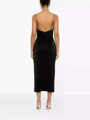 Alex Perry Thin Straps V Neck Pencil Dress