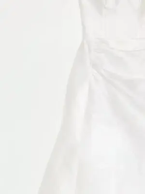 ISABEL SANCHIS Ruched Strapless Gown