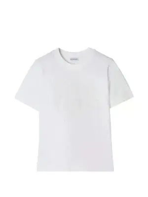 Burberry Knight Stamp Cotton T-shirt - White