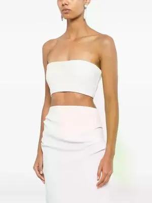 Maticevski Bonded Bandeau Blouse - White