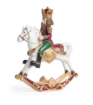 Harrods Nutcracker Rocking Horse Ornament - Red