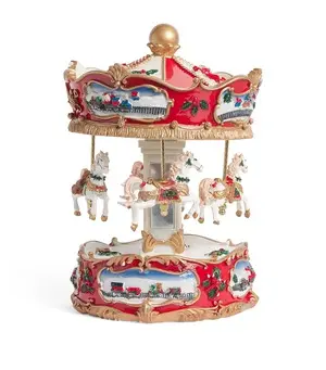 Harrods Horse Carousel Ornament - White