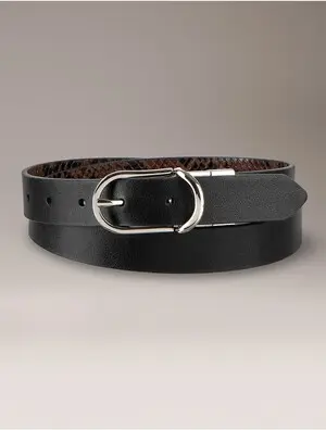 Calvin Klein Reversible Swivel Buckle Belt - Black
