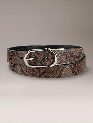 Calvin Klein Reversible Swivel Buckle Belt - Black