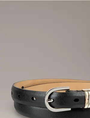 Calvin Klein Mixed Metal 2-pack Belt - Charcoal