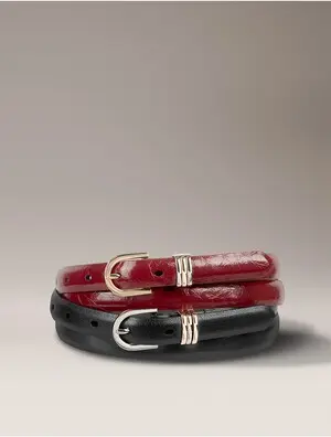 Calvin Klein Mixed Metal 2-pack Belt