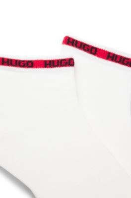 Hugo Two-pack Of Short-length Socks With Logo Tape