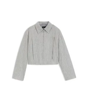BOSS Regular-fit Jacket In Striped Flannel - Patterned