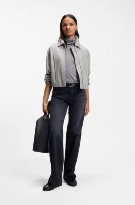 BOSS Regular-fit Jacket In Striped Flannel