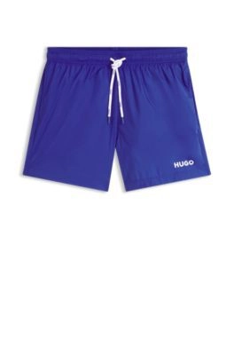Hugo Swim Shorts With Contrast Logo Print