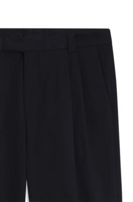 BOSS Relaxed-fit Dress Pants In Italian Stretch Cotton