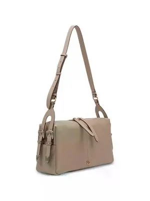Pinko Buckle Detail Shoulder Bag - Neutrals