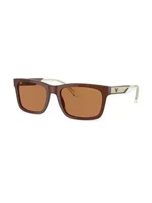Emporio Armani Square-frame Sunglasses - Brown