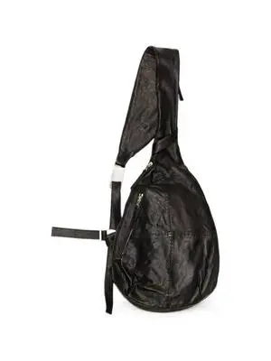 SAN263-1 Whipstitch-detail Leather Sling Bag