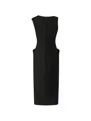Pinko Crystal-embellished Gathered Dress
