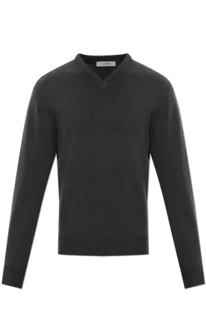 LEMAIRE Cashmere V-neck Sweater - Grey