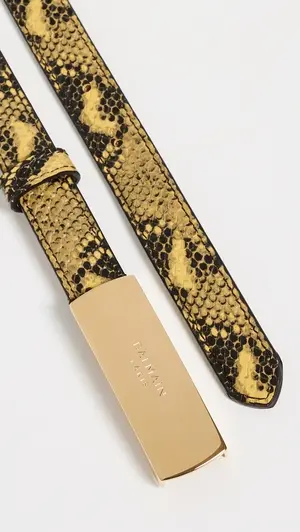 Balmain Python-effect Belt