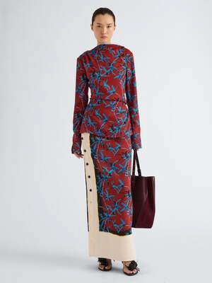 Proenza Schouler Anais Skirt - Madder Multi